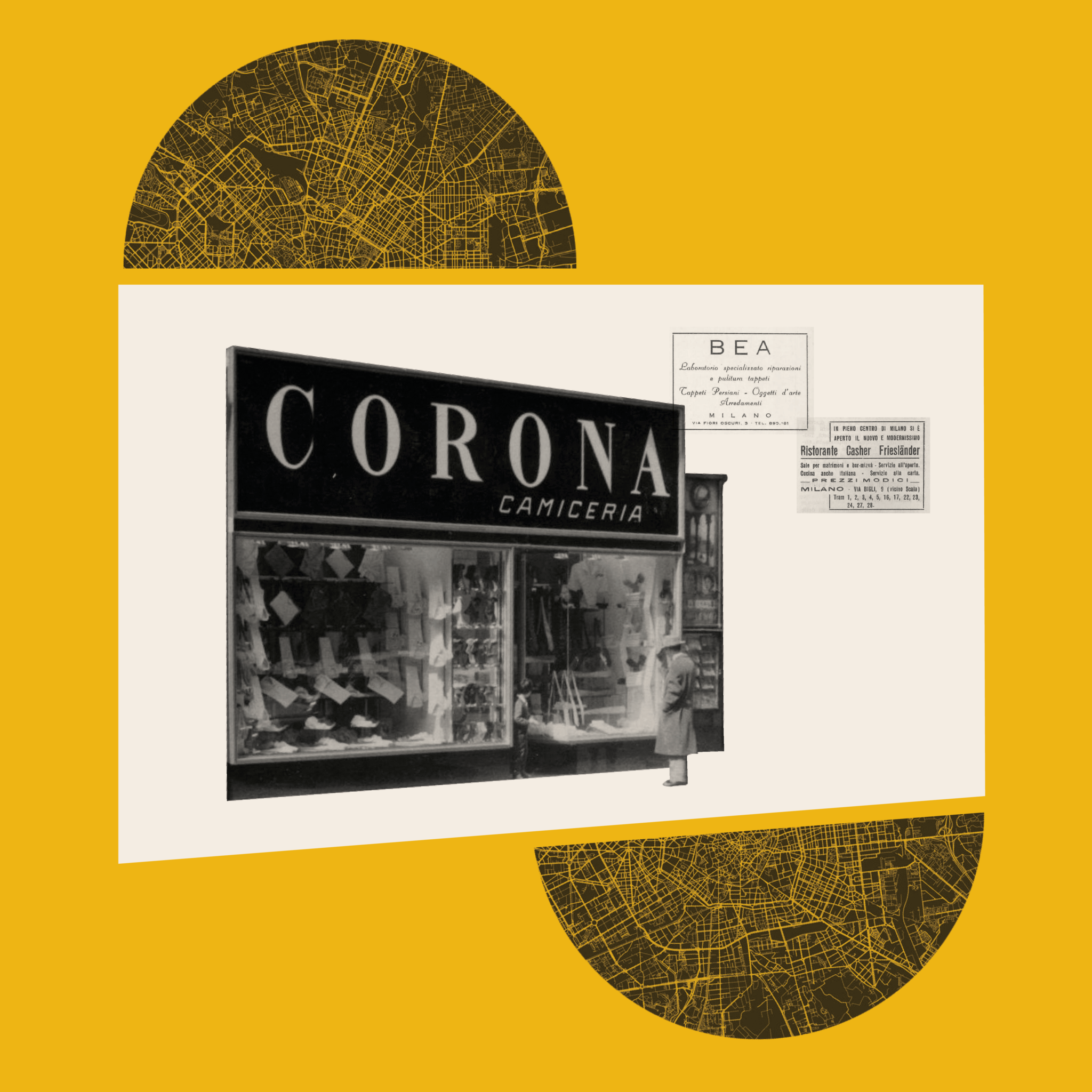 Raccogliamo fotografie di esercizi commerciali appartenenti a famiglie ebraiche attivi a Milano ...